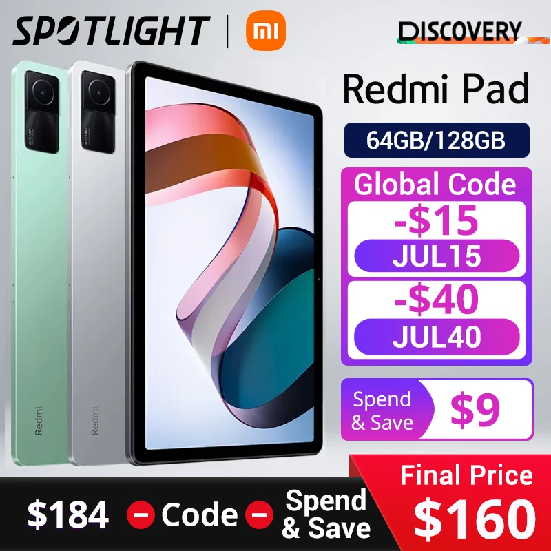 World Premiere Global Version Xiaomi Redmi Pad Mi Tablet 64GB/128GB ...