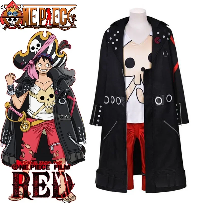 One-Piece-Monkey-D-Luffy-Cosplay-Costume-Film-Red-Halloween-Party ...