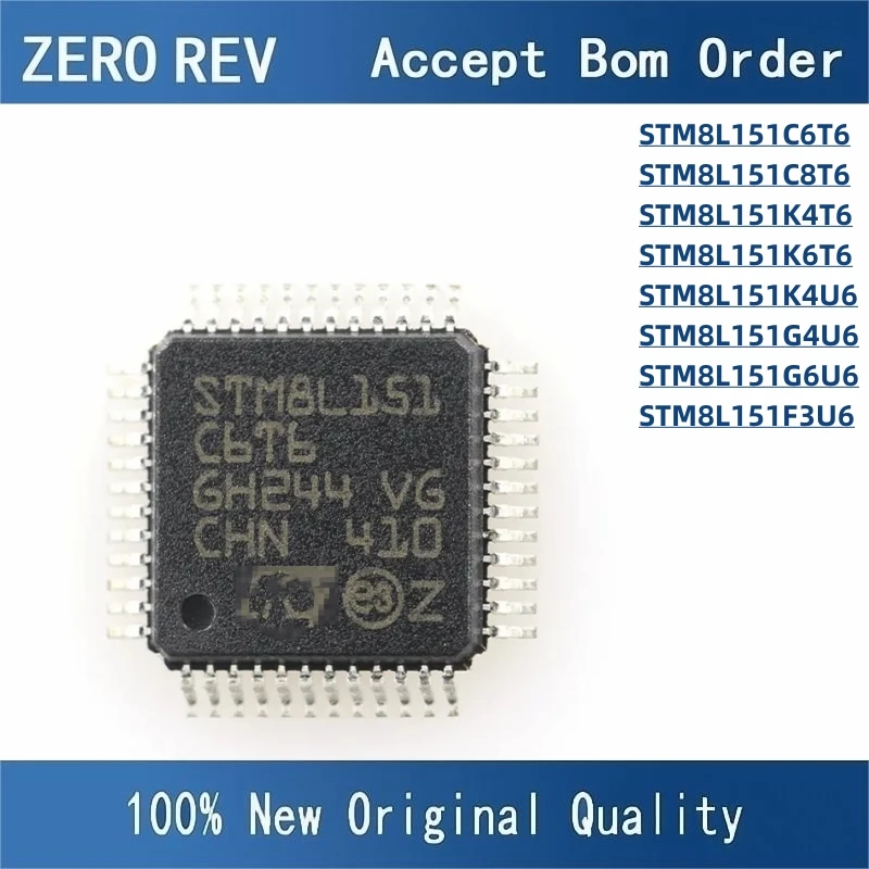 100-New-STM8L151C6T6-STM8L151C8T6-STM8L151K4T6-STM8L151K6T6 ...