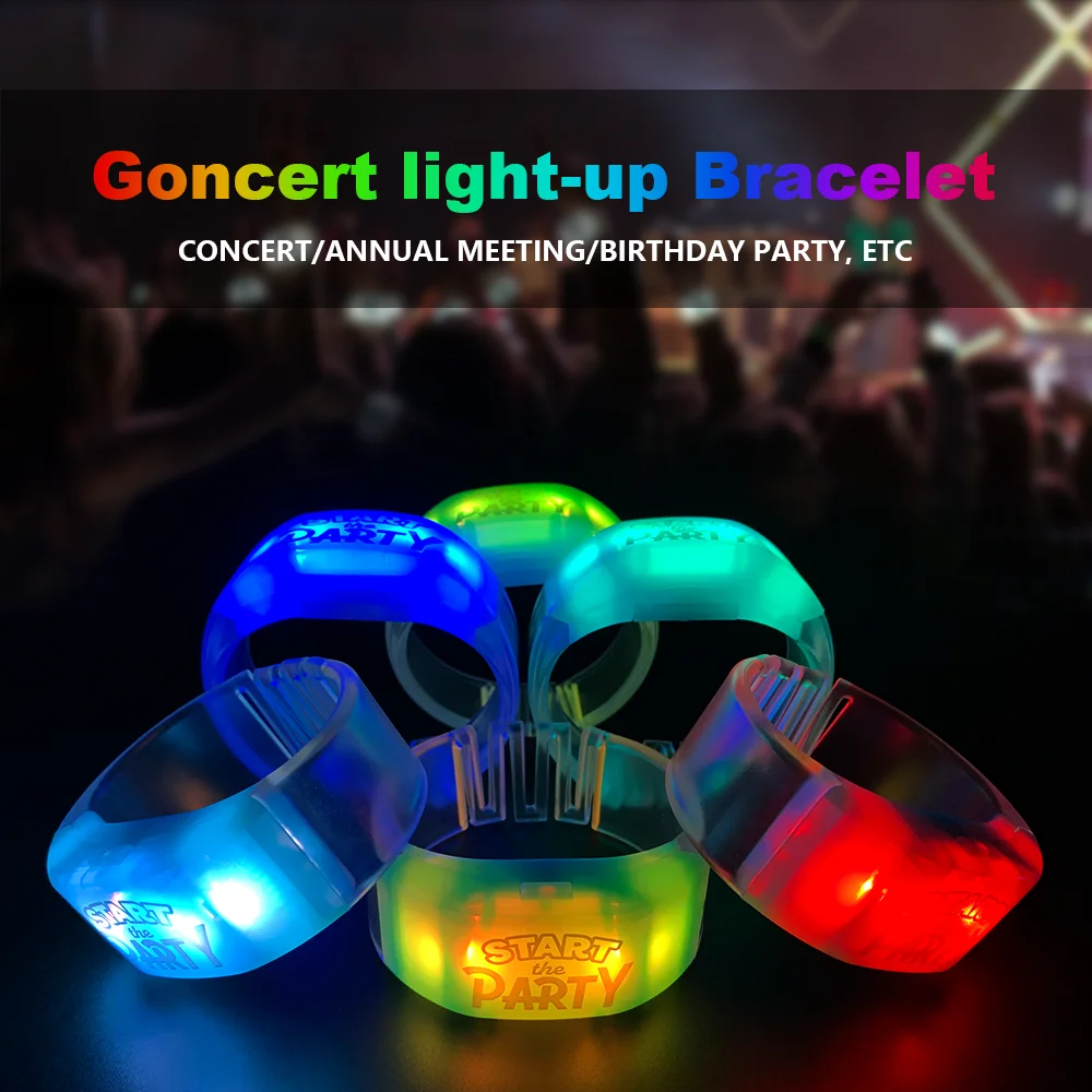 15-Colors-Flash-Led-Wristband-with-Button-Led-Bracelet-5-10-20pcs-for ...