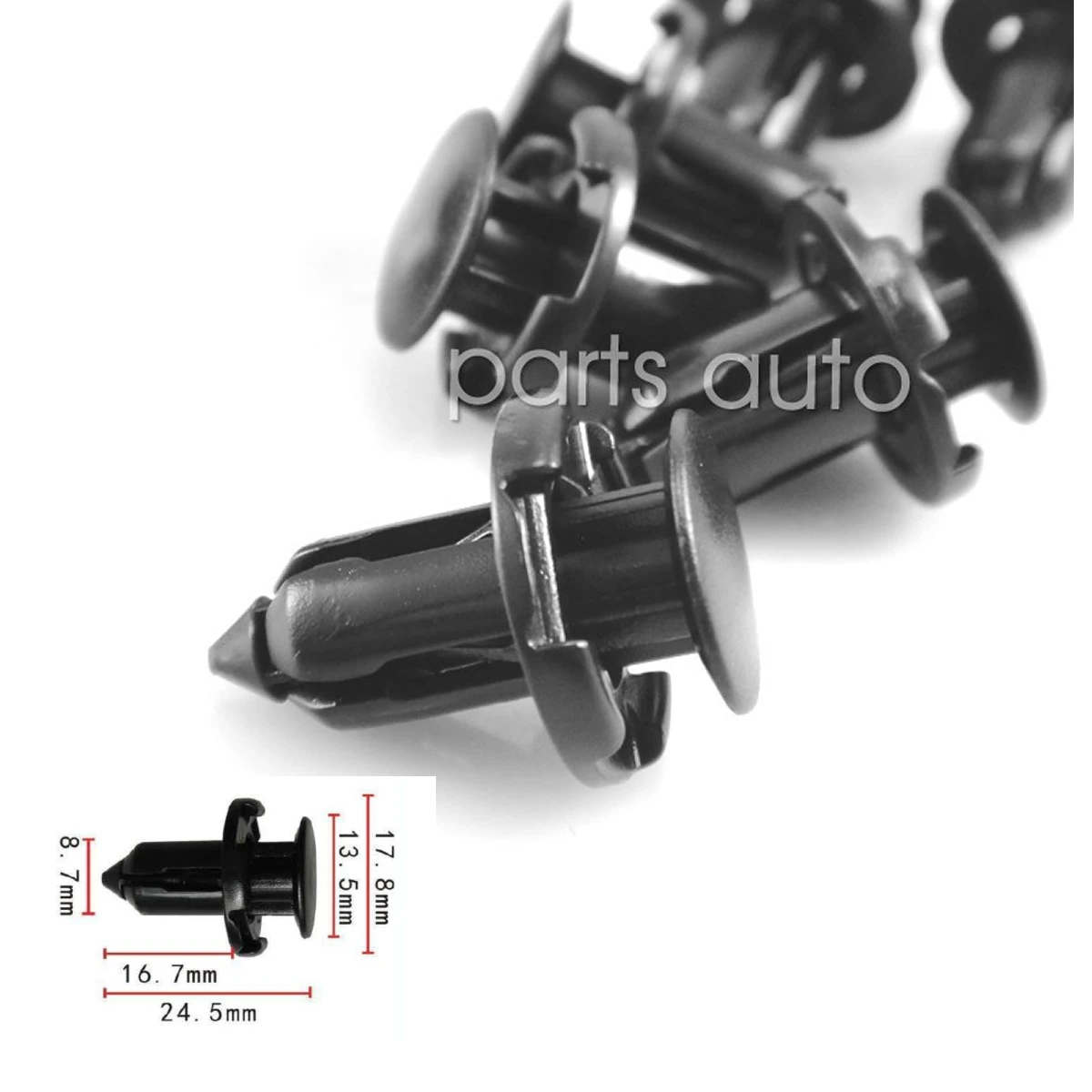 10-100-500x-Nylon-Push-Type-Retainer-Clips-Fender-Bumper-case-for-Honda ...