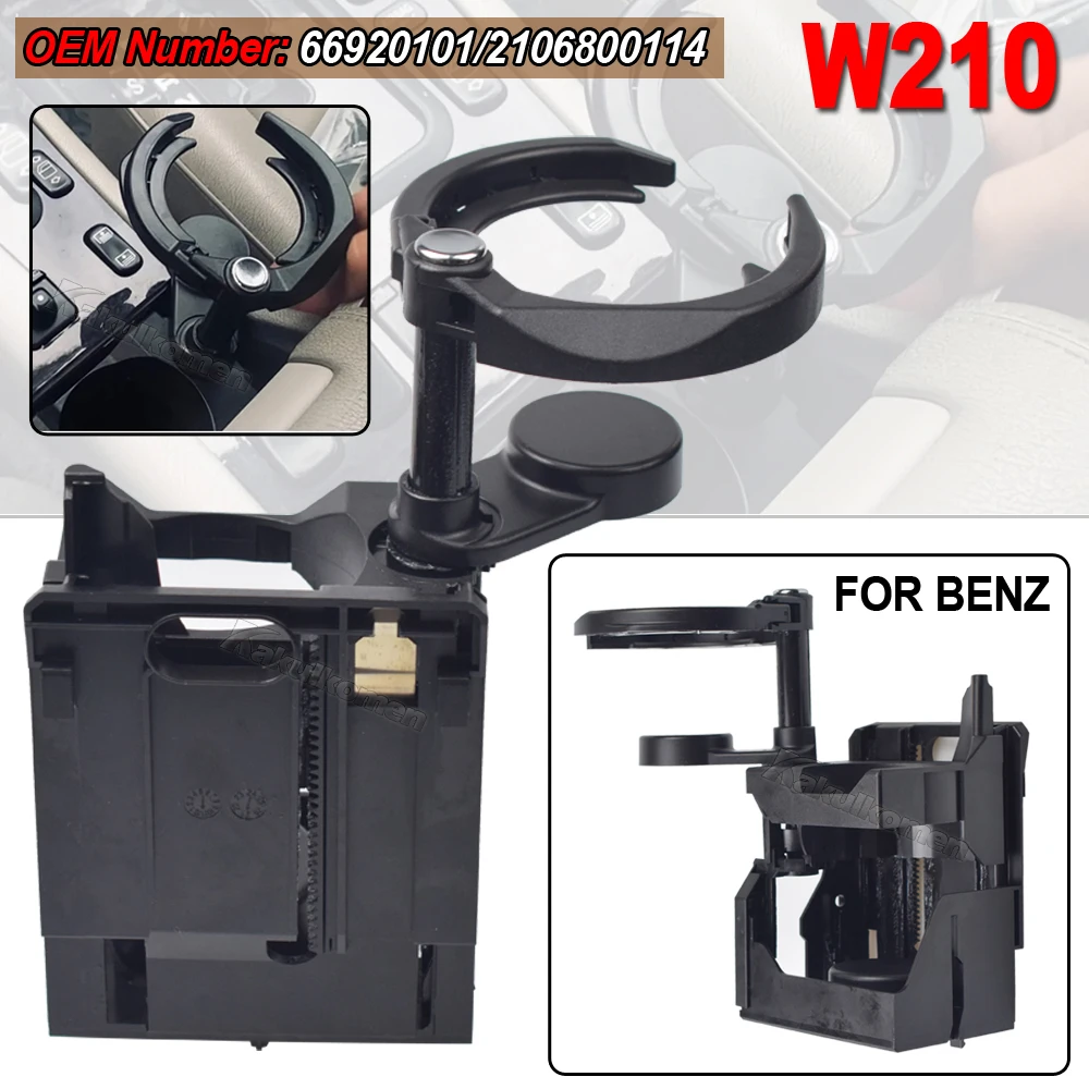 New-Black-Centre-Console-Cup-Holder-For-Mercedes-Benz-E-Class-W210-E260 ...