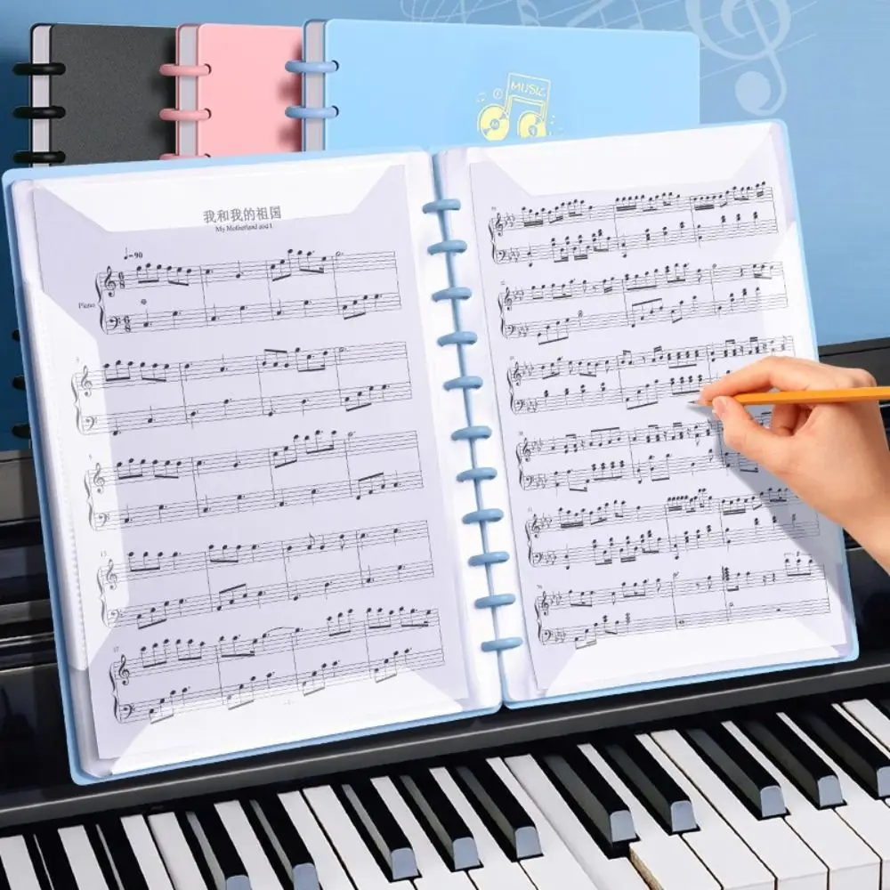 Creative Plastic Music Score Folder A4 Transparent Piano Sheets Folder ...
