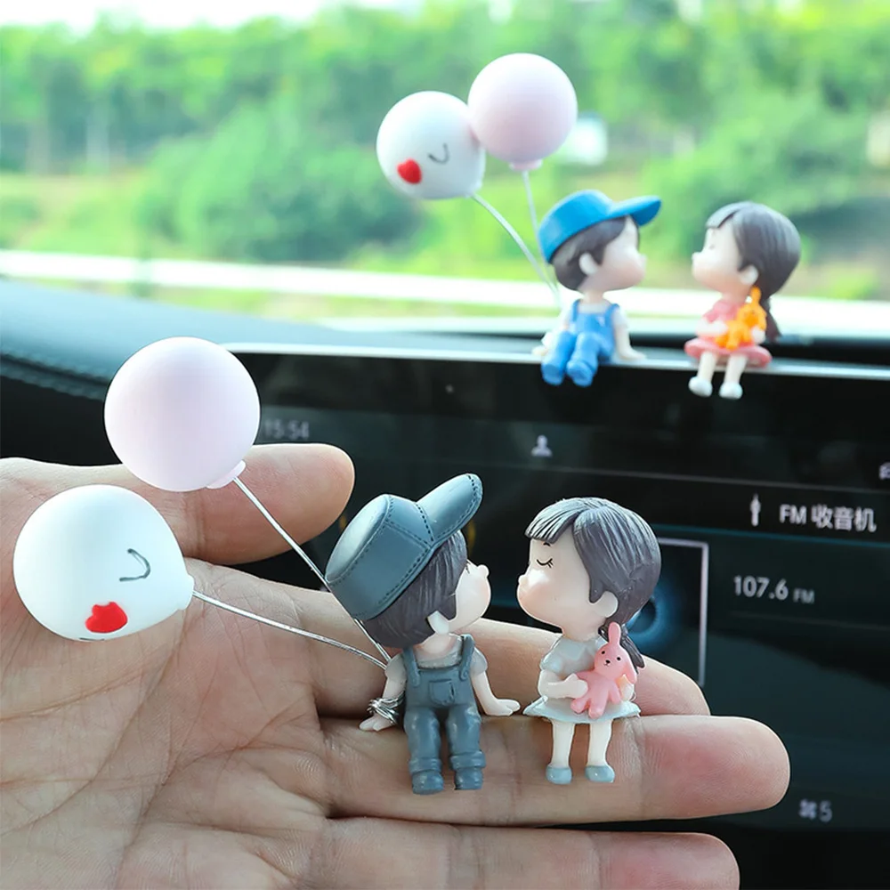 2022 Car Accessories Cute Cartoon Couples Action Figure Figurines ...