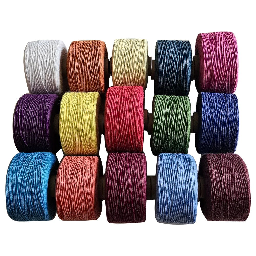 Hight quality 100% Linen threads 200m/roll twine cords for sewing ...