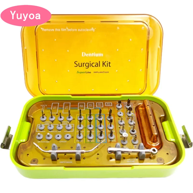 100-Original-Dentium-Implant-Surgical-Kit-Dental-SuperLine-Implantium ...