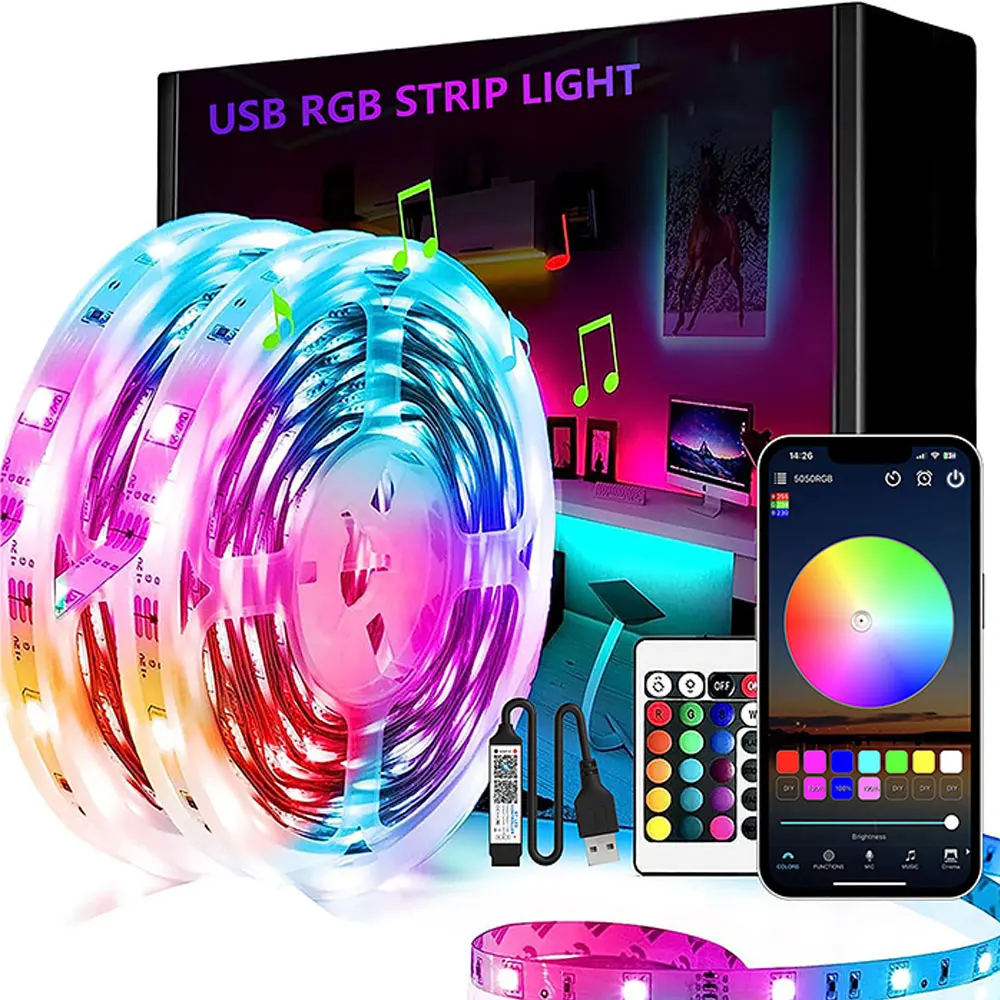 CY5050RGB-Light-Strip-Indoor-Decorative-Lightstrip-APP-Control-Infrared ...