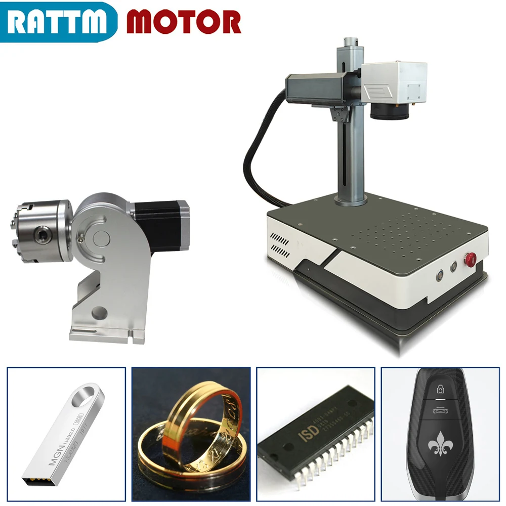 With-Rotary-Axis-MAX-Raycus-20W-30W-50W-Integrated-Fiber-Laser-Marking ...