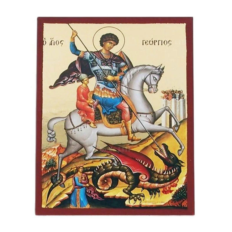 Archangel-Michael-And-Gabriel-Icon-Saint-George-Goldprint-Greek ...