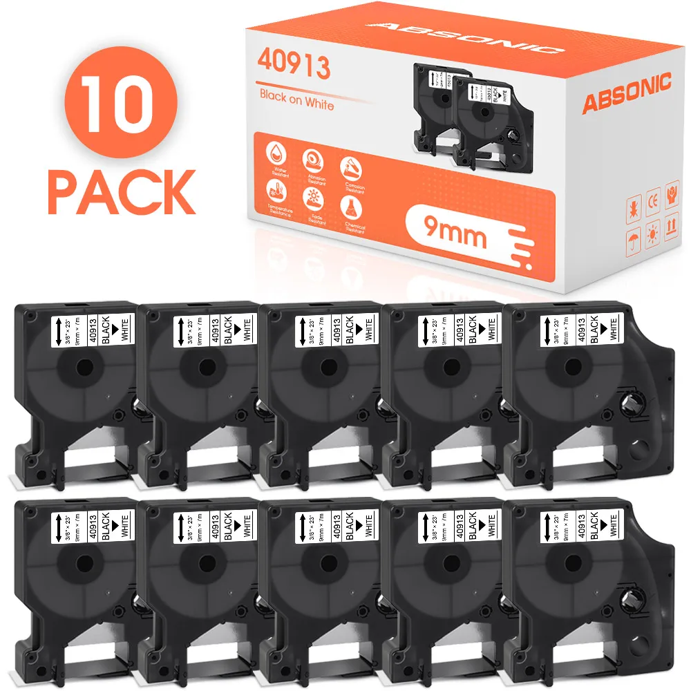 9mm Label Tape Dymo | Dymo Black Stickers | Dymo D1 9mm Labels | Dymo ...