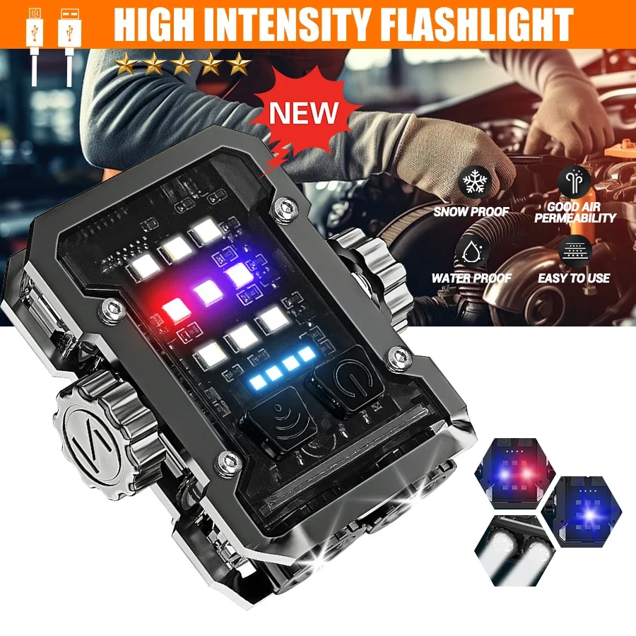 Multifunctional-Portable-Mini-LED-Flashlight-Type-c-Rechargeable-6 ...