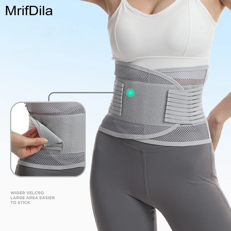 MrifDila-Adjustable-Breathable-Wider-Velcro-Back-Brace-For-Relieve ...