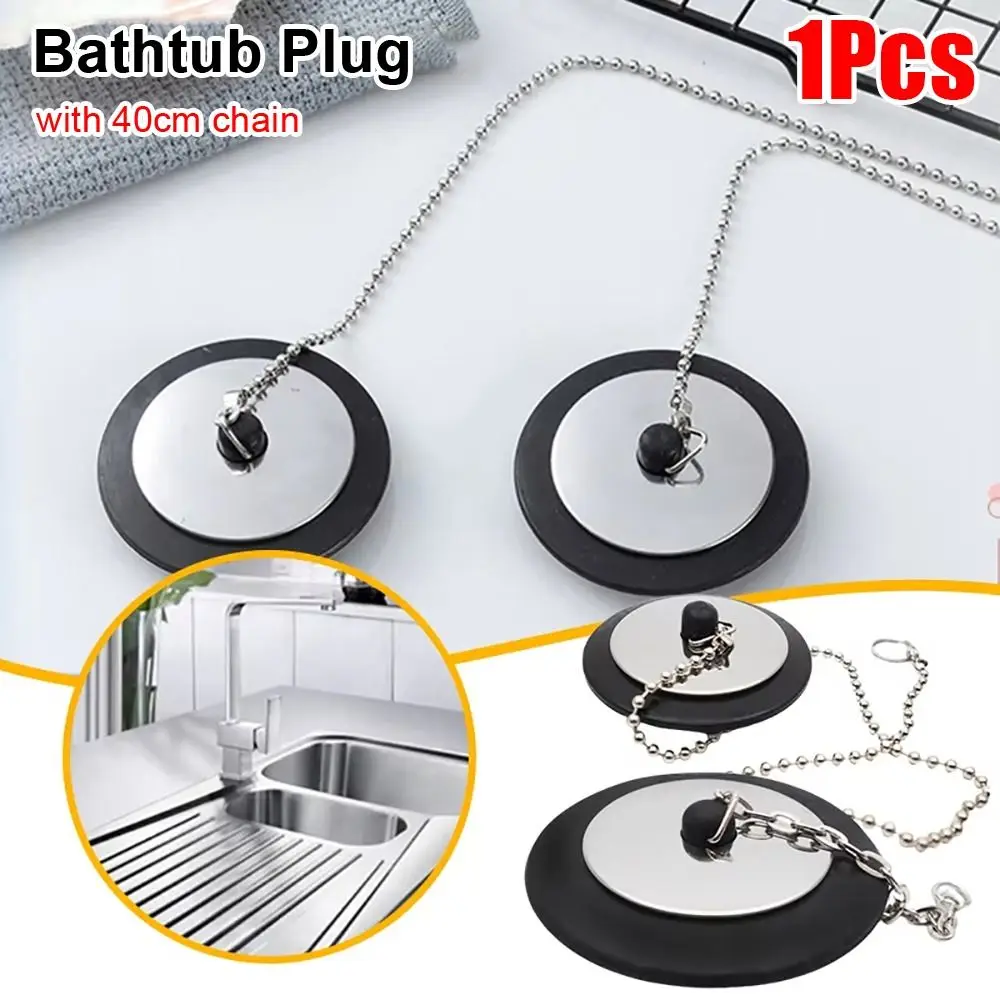 1Pcs New Rubber Tub Stopper Universal Silicone Bath Tub Drain With ...