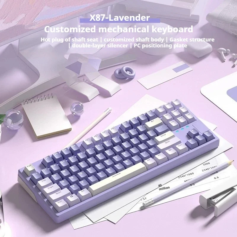 Original-Xinmeng-X87-Mechanical-Keyboard-Customization-Rgb-Lighting-Pbt ...