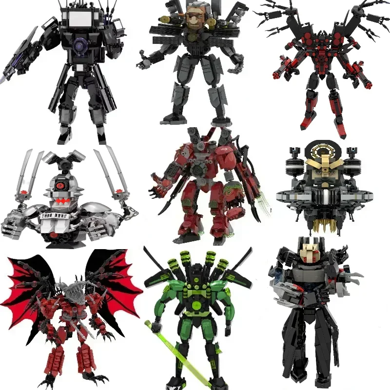 Titan-Clock-Man-Blocks-Set-Titan-Tv-Man-Building-Blocks-Titans-Siren ...