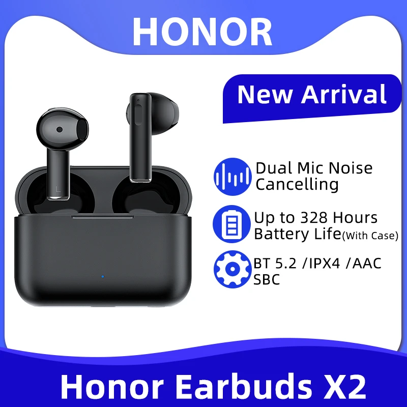 Honor auriculares inalámbricos X2 TWS, cascos con Bluetooth 5,2 ...