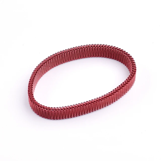 New Fashion Stainless Steel Jewelry Elastic Spring Wrist Band Stretch ...