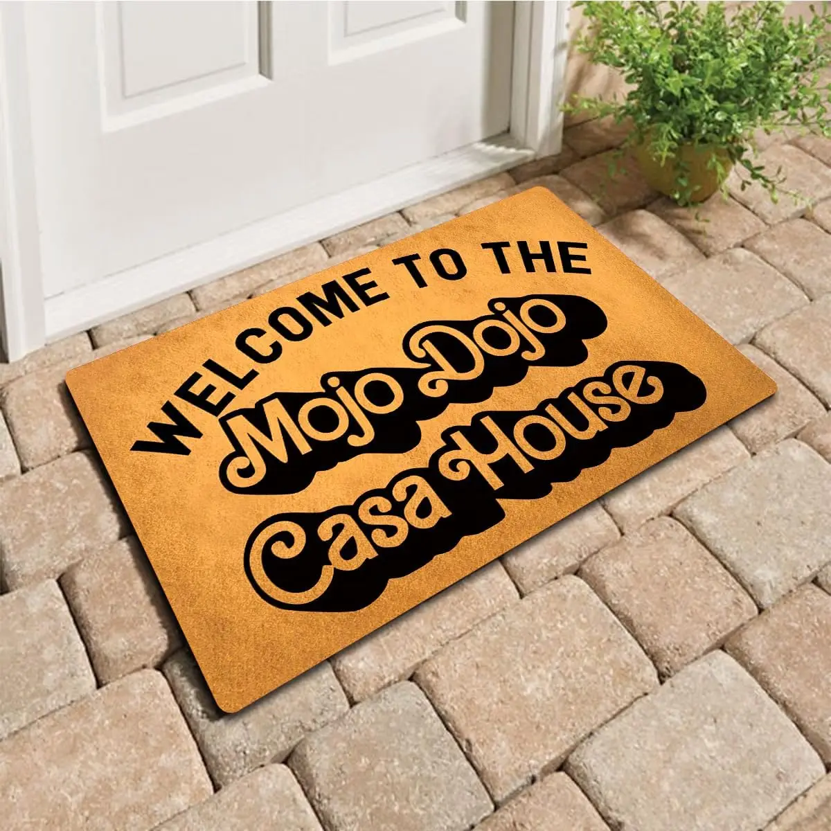 Welcome to the Mojo Dojo Casa House Doormat Rubber Kitchen Mat Garden ...