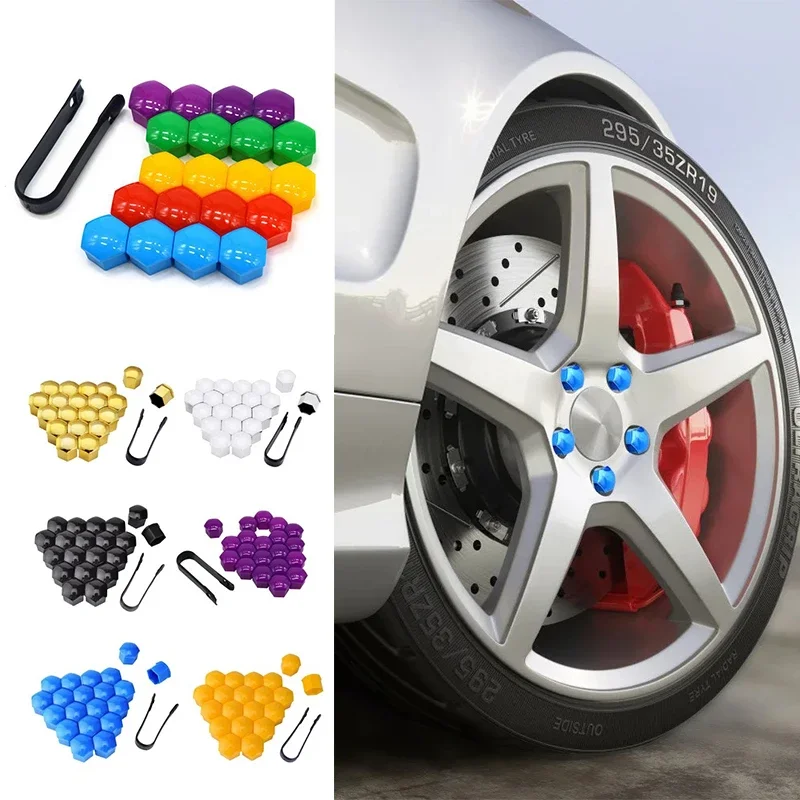 Car New 20Pcs 17/19/21mm Wheel Nut Bolt Head Cover Cap Protective Bolt ...