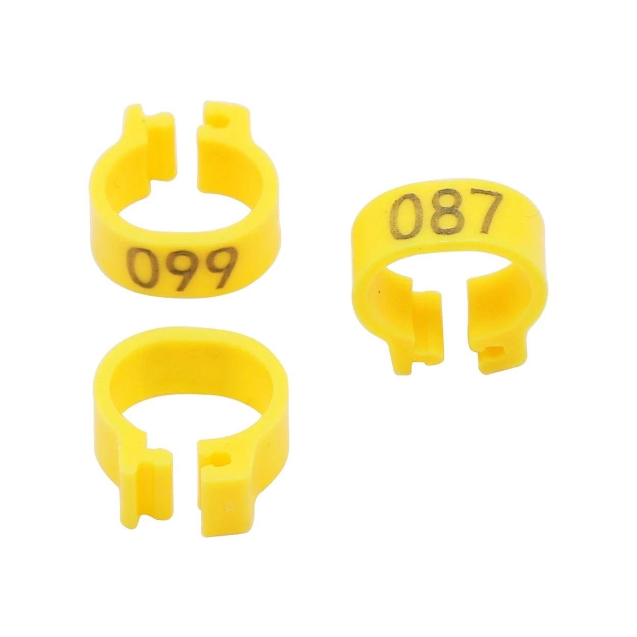 100pcs Multicolor inner diameter 10mm height 8 mm Laser Typing Bird ...