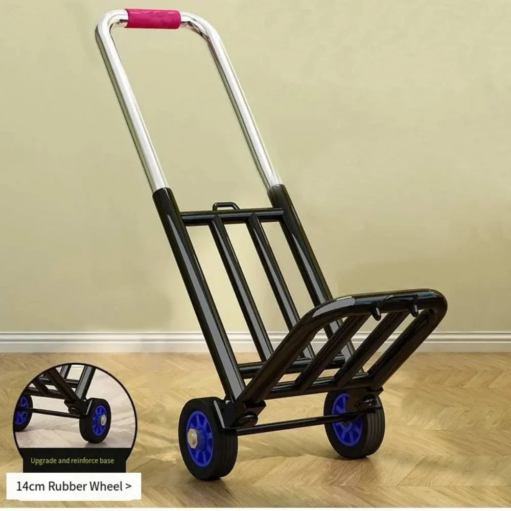 Folding-Hand-Truck-Portable-Adjustable-Cart-Shopping-Trolley-Climb ...