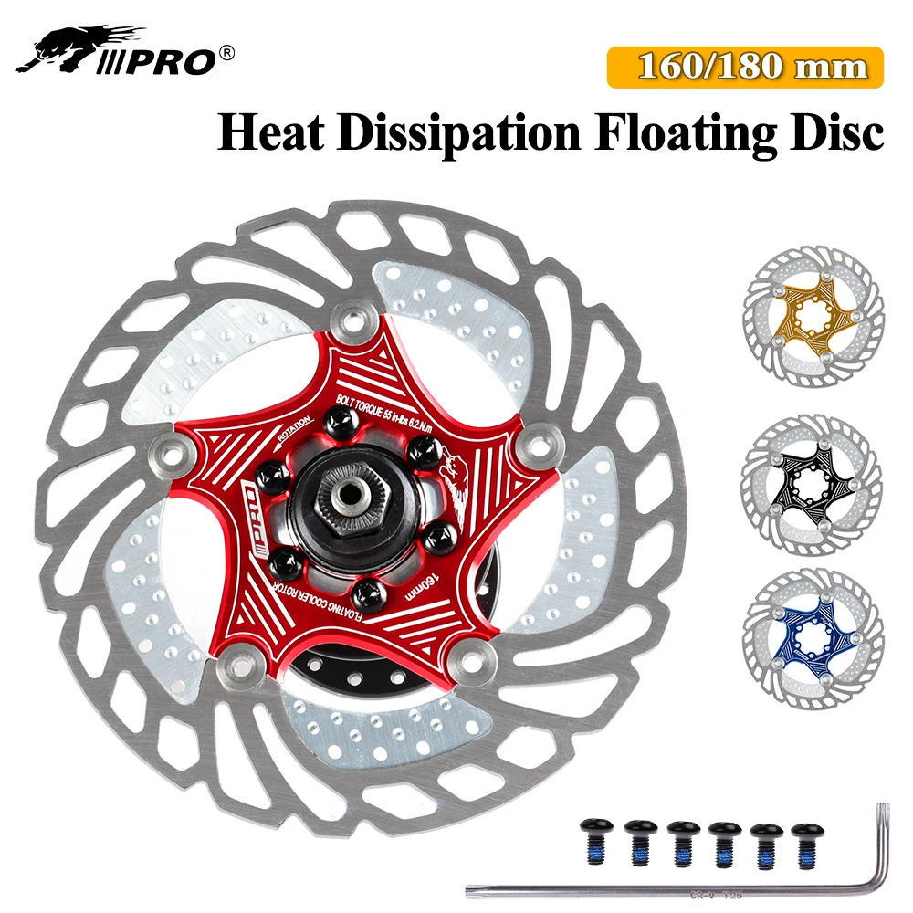 IIIPRO 160 180 mm Heat Dissipation MTB Mountain Bicycle Brake Disc ...