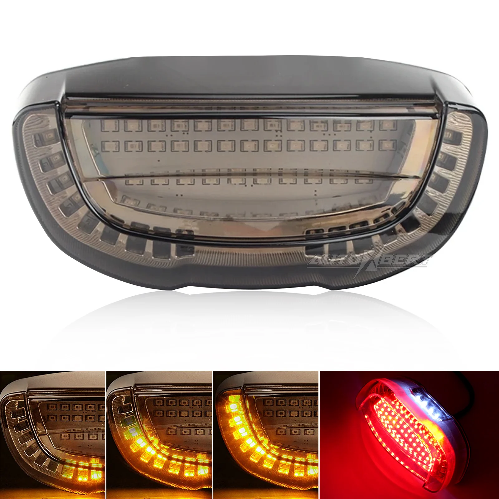 Universal LED Integrate Sequential Turn Signal Rear Brake Lamp ...