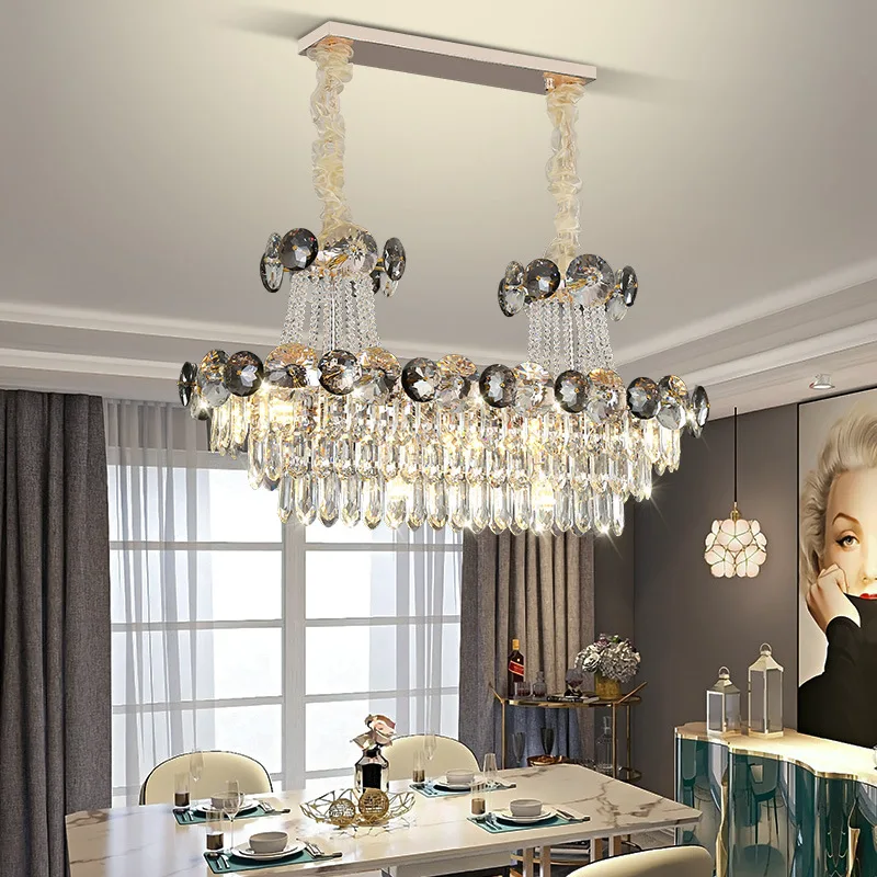 Crystal-chandelier-living-room-bedroom-luxury-modern-minimalist-villa ...