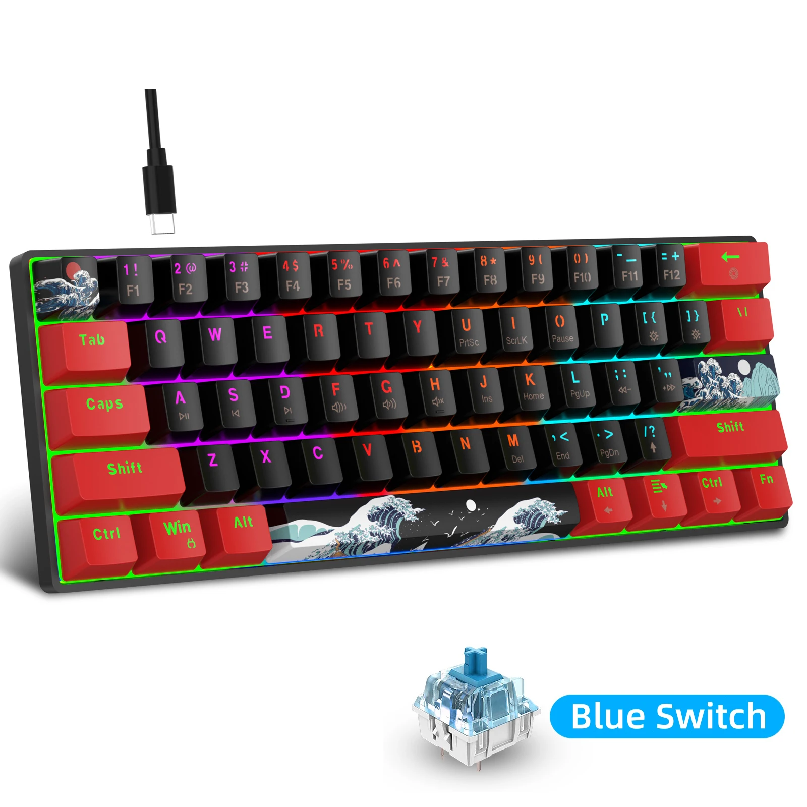 Why the 61 Keys Compact 60% Mechanical Gaming Keyboard Is the Best ...