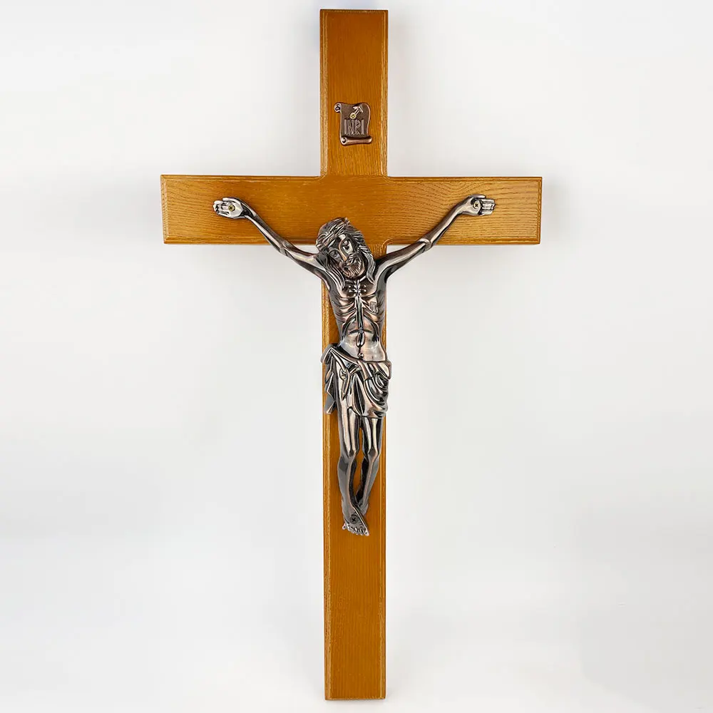 Solid-Wood-Cross-Jesus-Pendant-Catholic-Relic-Christian-Wall-Cross ...