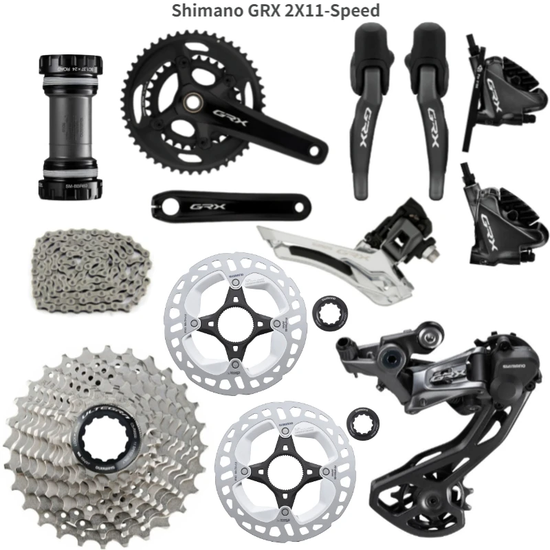Shimano GRX RX810 2X11 Speed RX810 Groupset Road Bike Groupset 170/172 ...