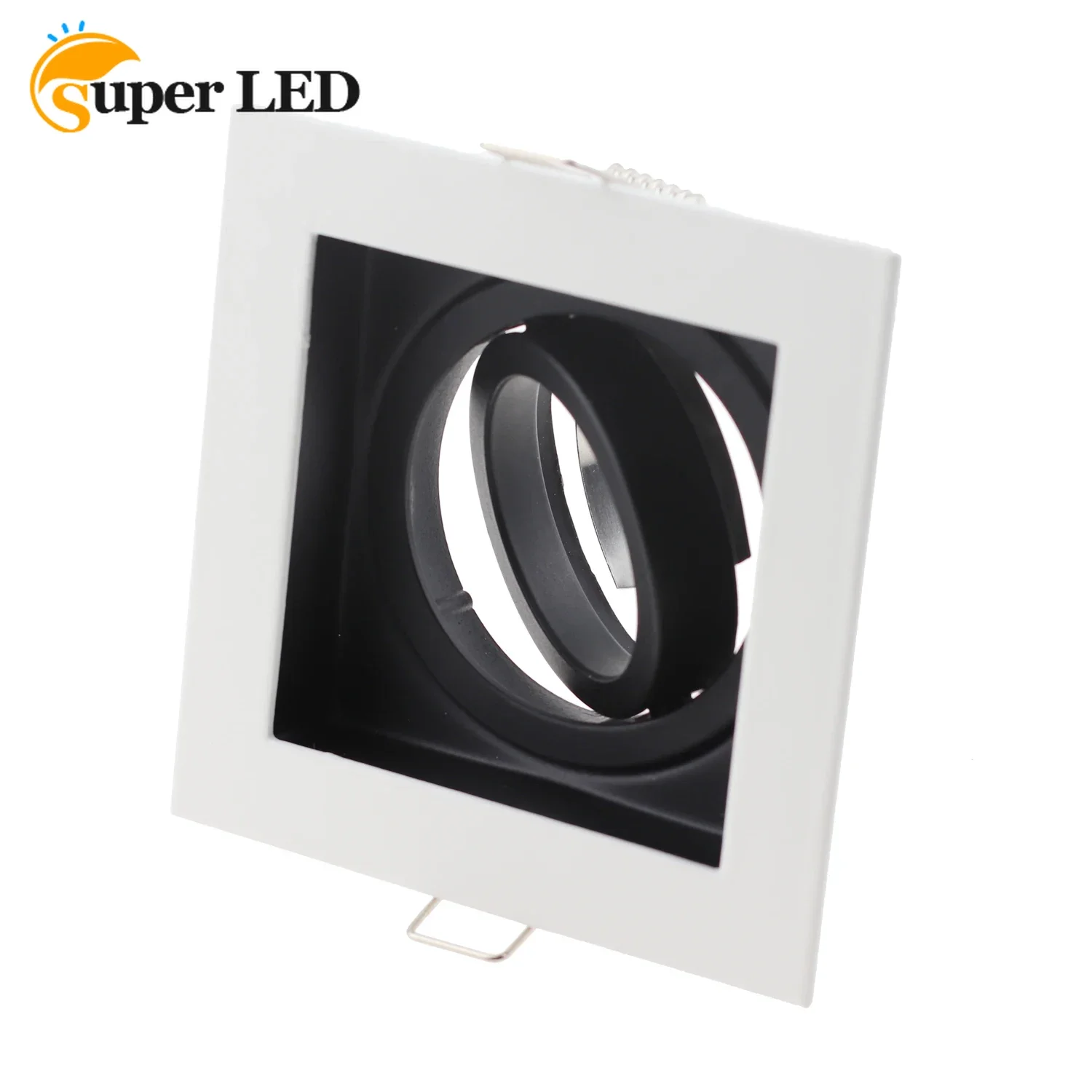 Aluminum-Alloy-White-Inner-Black-GU10-Frame-Recessed-Lighting-Fixture ...