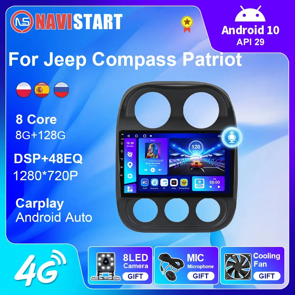 NAVISTART-Car-Radio-For-Jeep-Compass-Patriot-2010-2016-Autoradio-Stereo ...