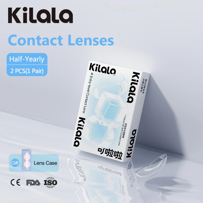 Kilala Contact Lenses, 2pcs Diopters Half-yearly Lens For Vision ...