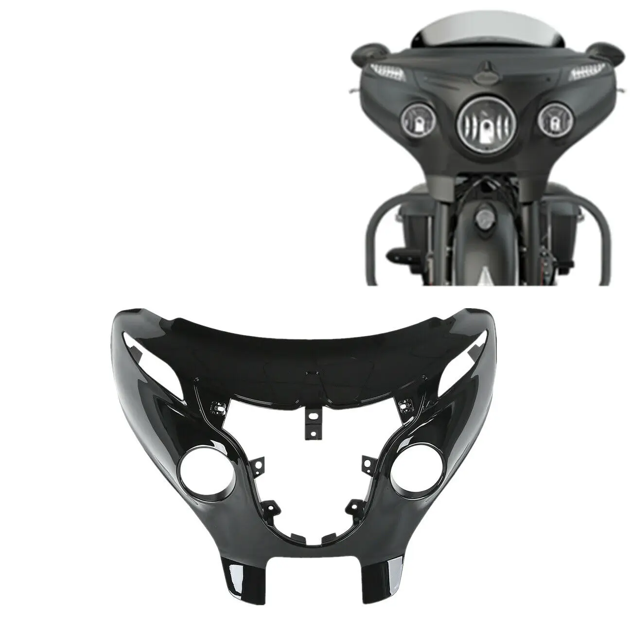 Motorcycle-ABS-Outer-Fairing-Headlight-Bezel-For-Indian-Chieftain ...