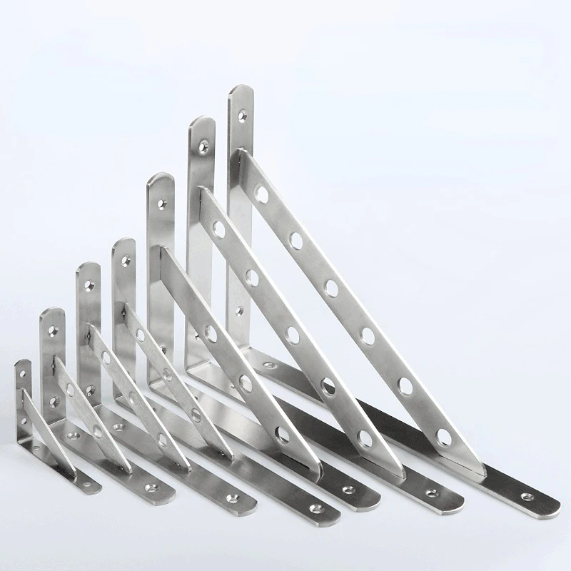 Stainless Steel Triangle Bracket | Shelf Brackets Angled Wall | Shelves ...