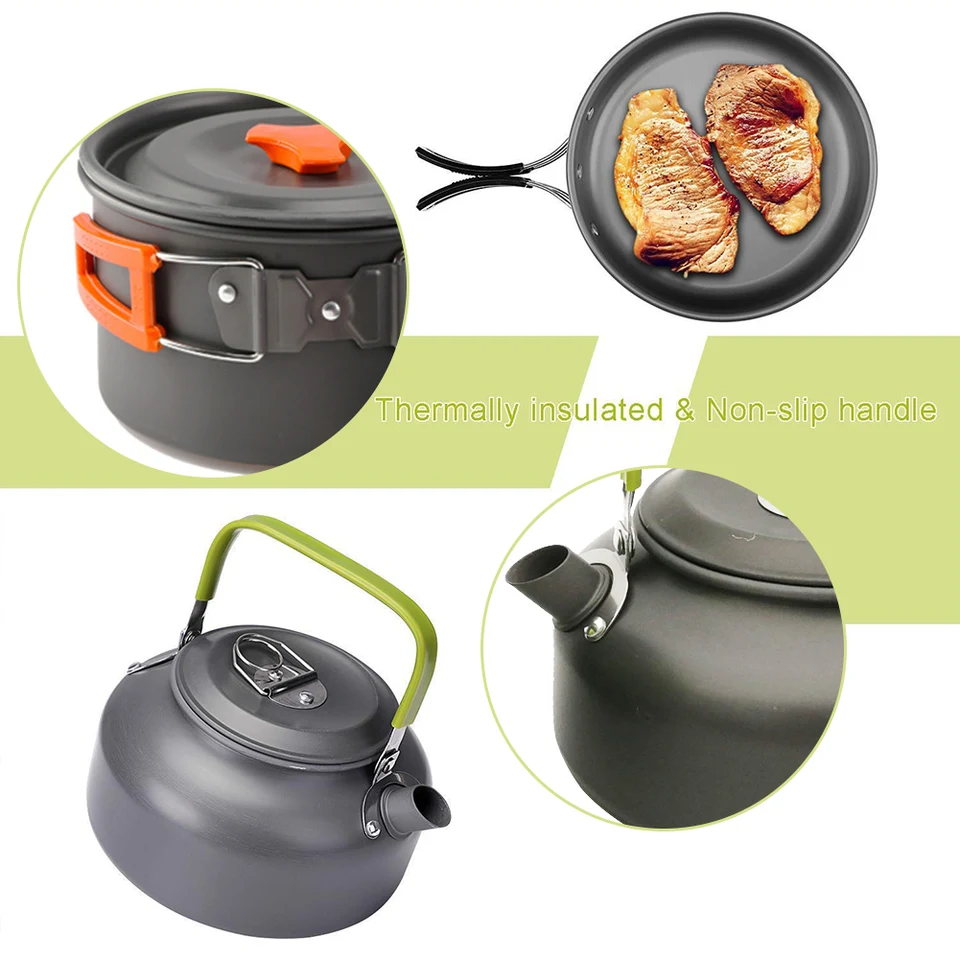 Lightweight Backpacking Pots Lightweight Camping Cookware Set ...
