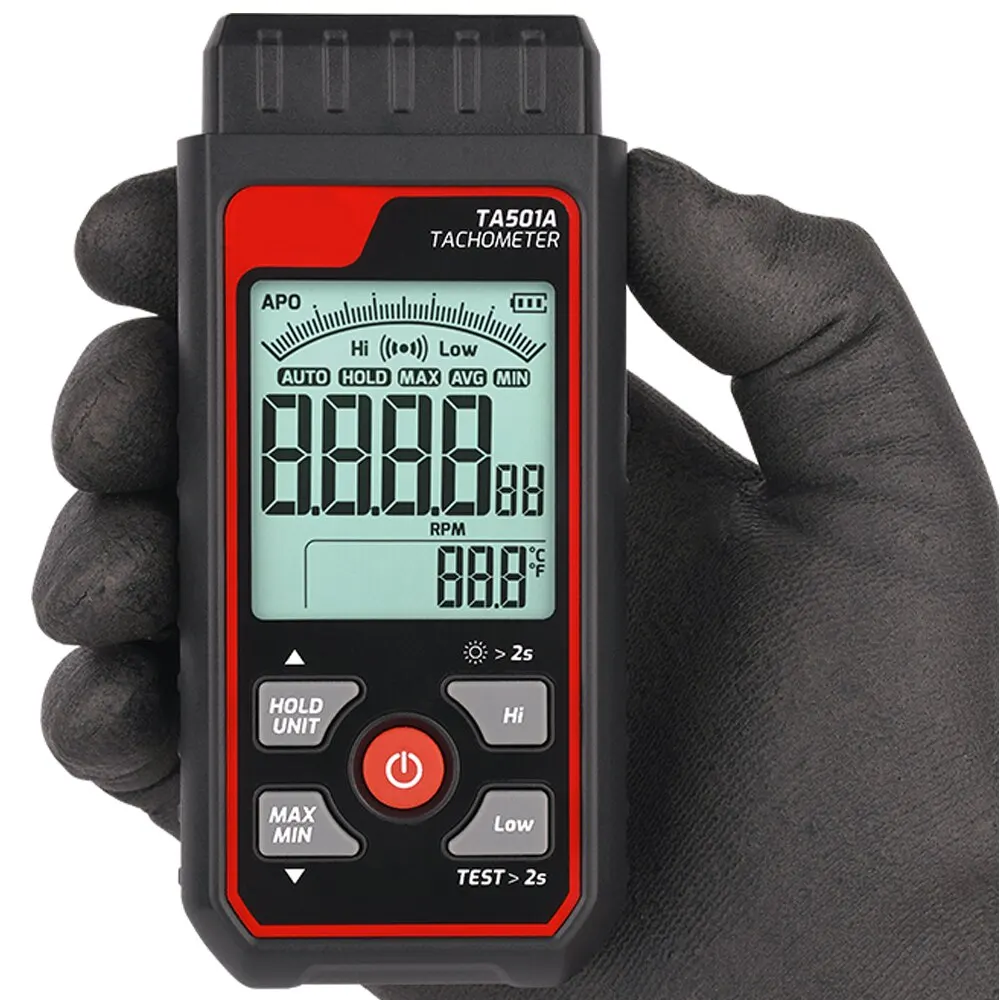 TA501A-Laser-Tachometer-Up-to-999999-Non-Contact-Digital-Laser ...