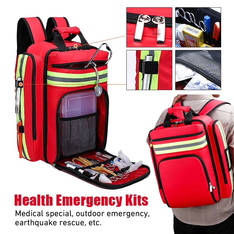 Reflective-First-Aid-Kits-Emergency-Rescue-Backpacks-Large-Capacity ...