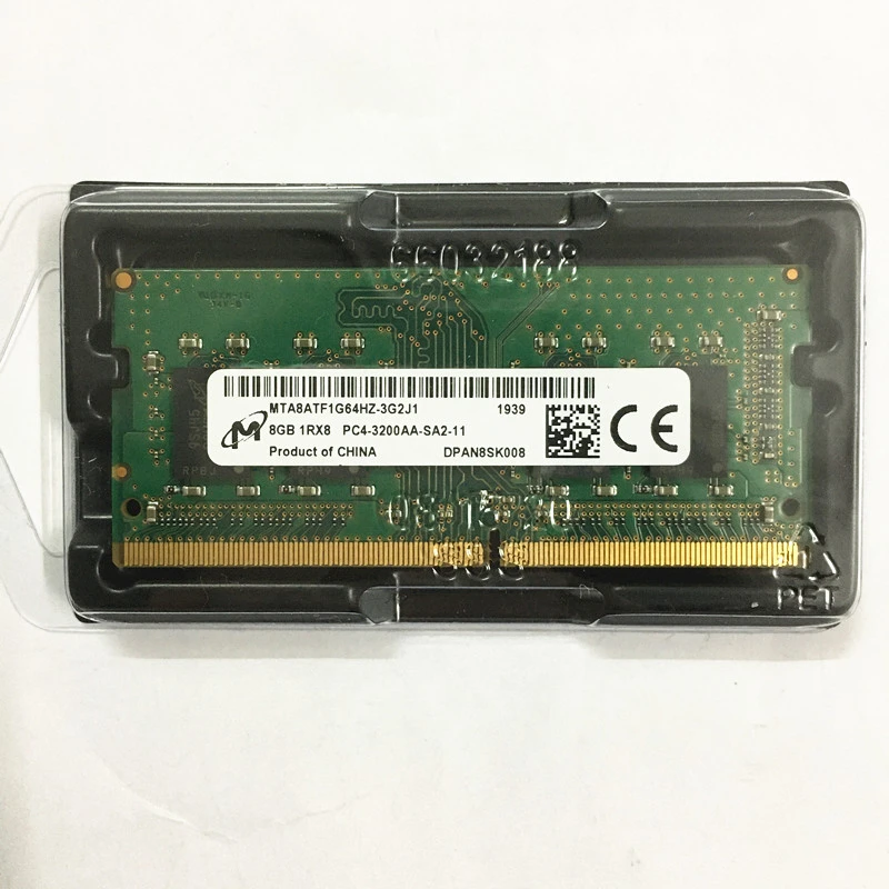 Micron DDR4 8GB 3200MHz MTA8ATF1G64HZ RAMs SO DIMM 1 2V DDR4 8GB 1RX8
