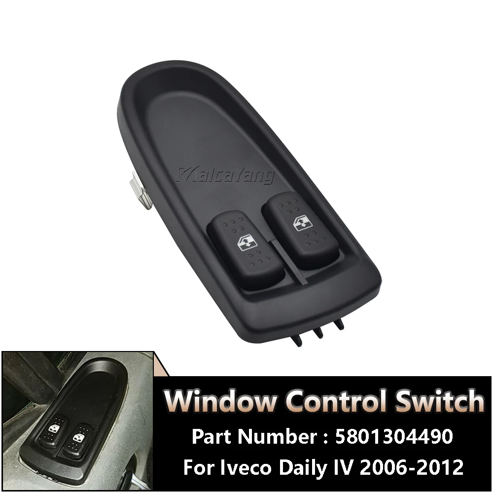5801304490 For Iveco Daily Iv/mk4 2006-2011 Power Window Mirror Buttton ...