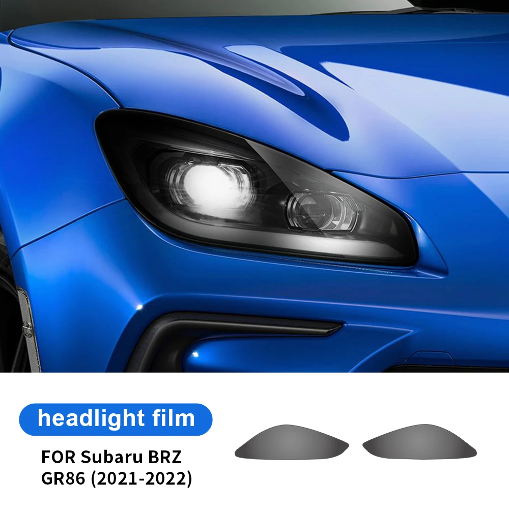 2PCS For Subaru BRZ GR86 2021 2022 2023 Car Headlight Protective Film Front Light Transparent ...