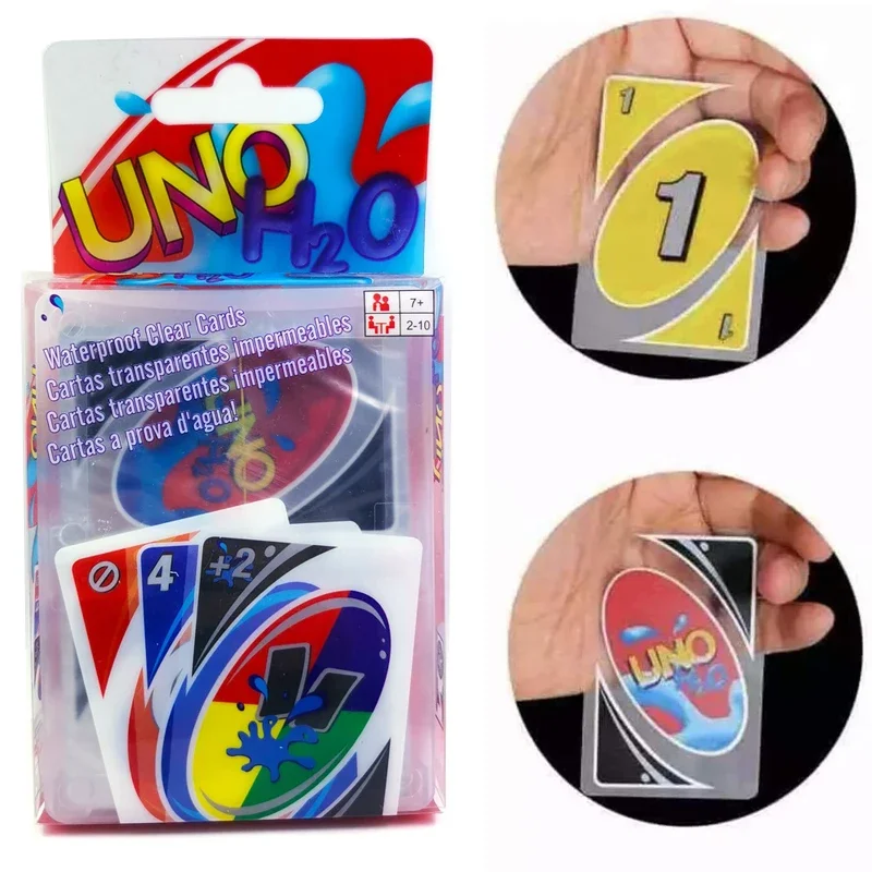 Board-Games-UNO-H2O-Card-Game-WaterProof-Pressure-Proof-PVC-Plastic ...