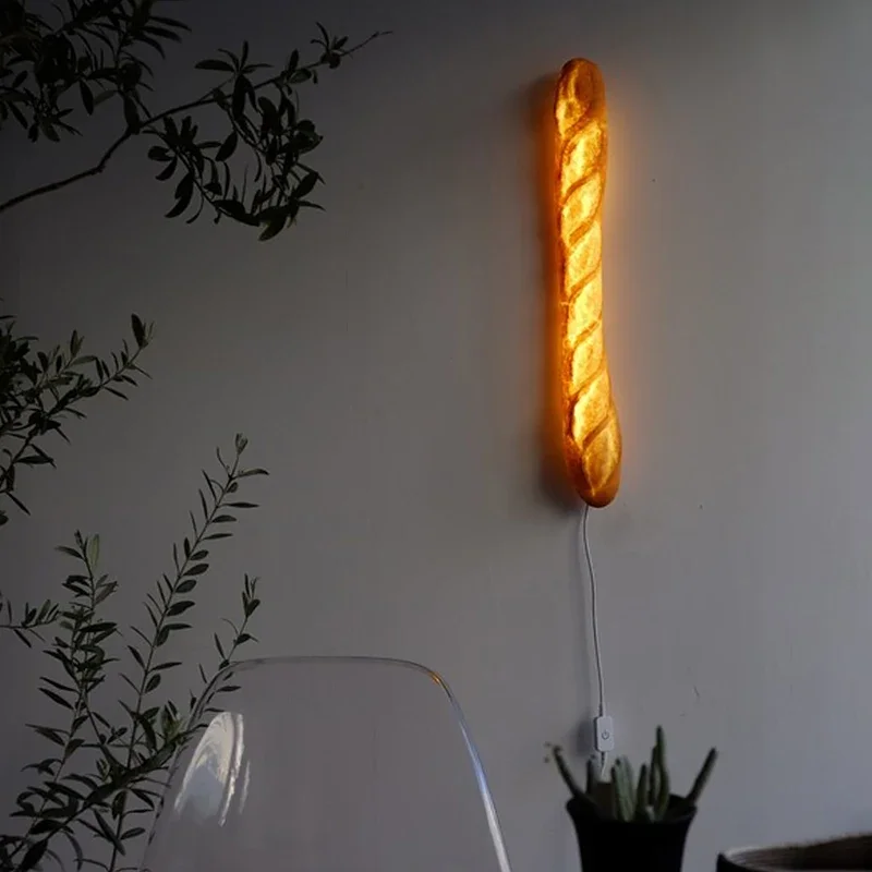 Modern-restaurant-simulation-bread-wall-lamp-plug-Nordic-baking ...