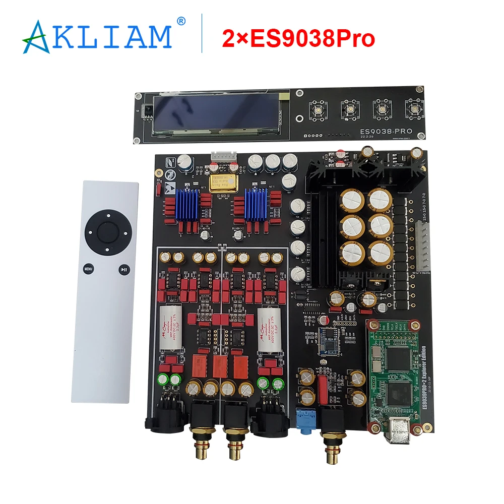 AkLIAM-Dual-ES9038Pro-DAC-Board-Full-Balanced-LDAC-Bluetooth-5-1 ...