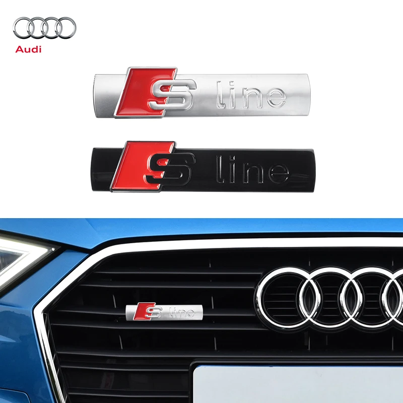 Car-Styling-Emblem-Grill-Front-Hood-Badge-Grille-Car-Body-Sticker-Audi ...