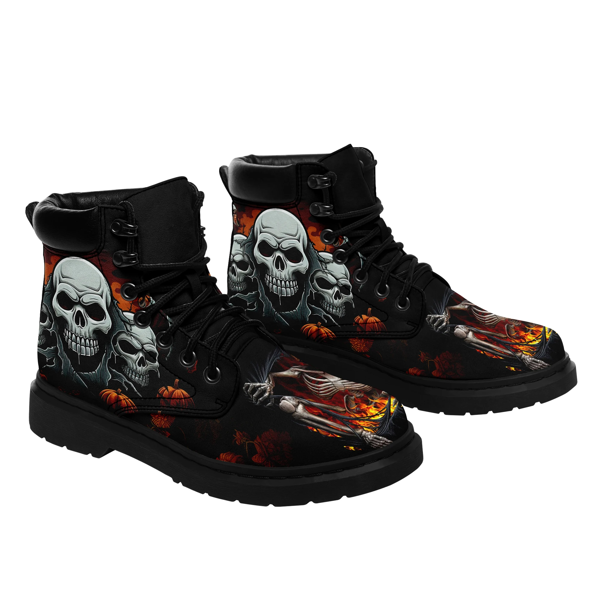 Dropshipping Print On Demand Men Women Custom Print POD Boots Halloween ...