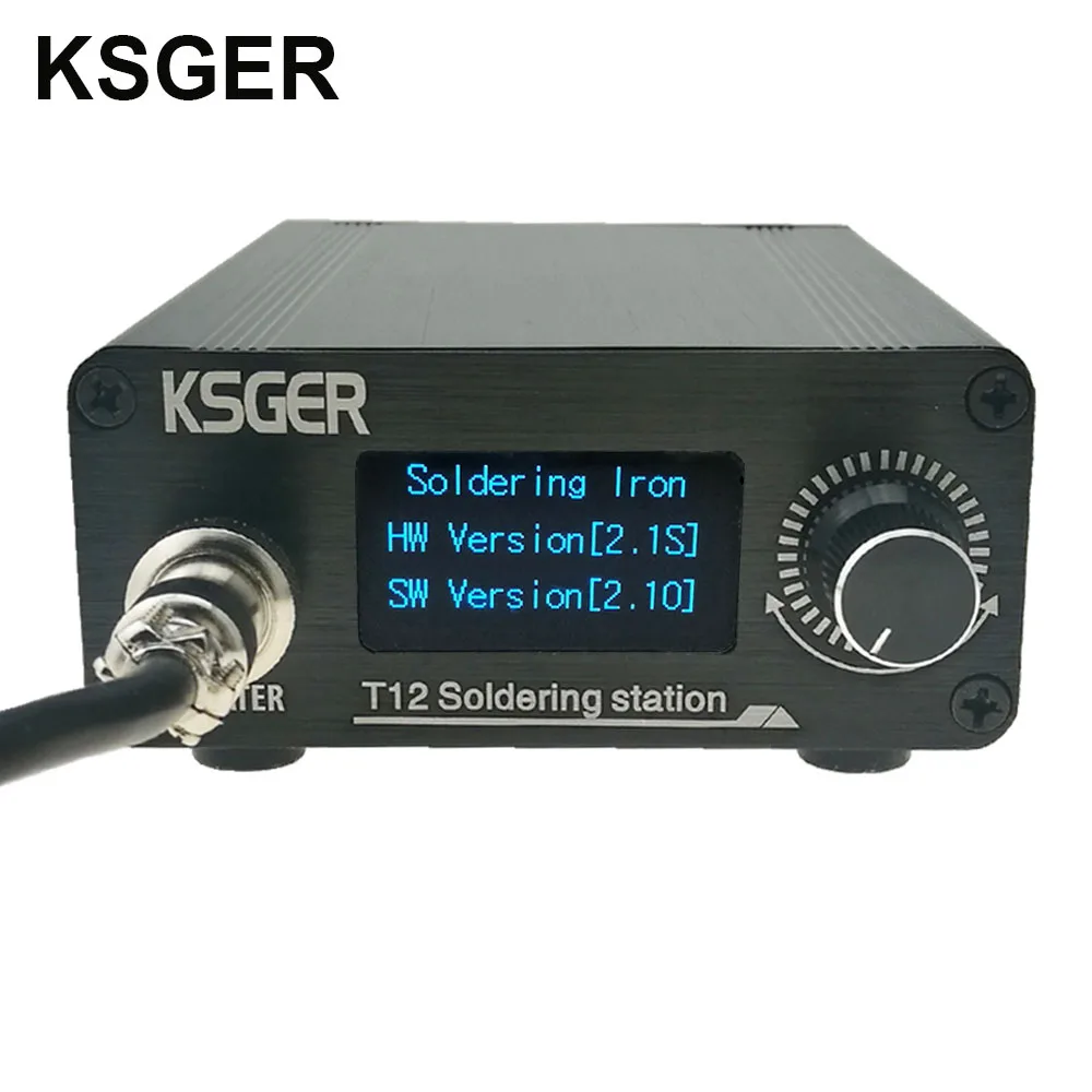 KSGER T12 Soldering Station Iron Tips STM32 V2.1S OLED DIY FX9501 Handle Electric Tools Welding ...