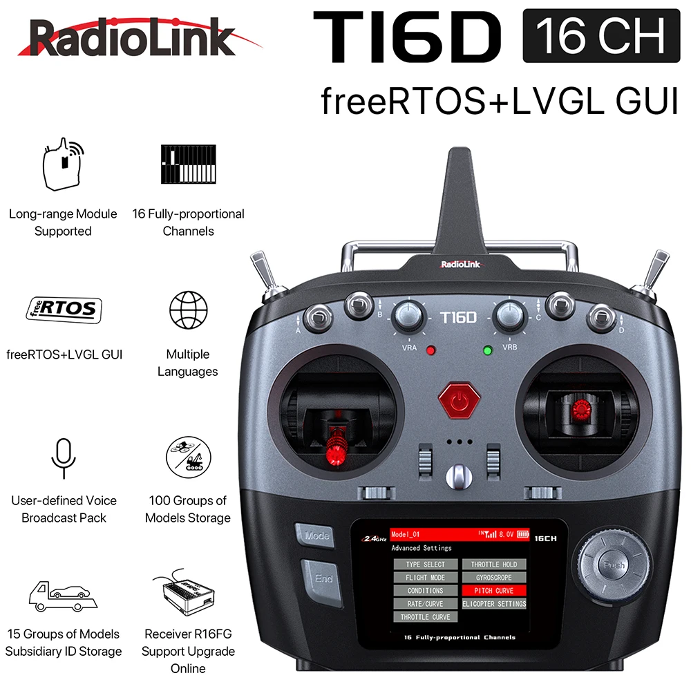 RadioLink-T16D-16-Channels-RC-Transmitter-2-4GHz-with-R16F-Receiver-for ...