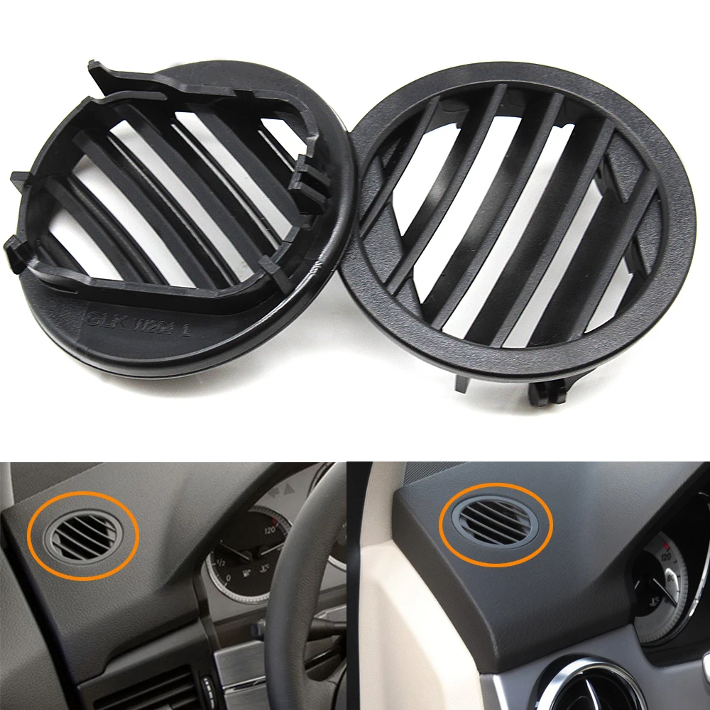 Car Dashboard Air Conditioning AC Vent Outlet Grill Round Cover Panel ...